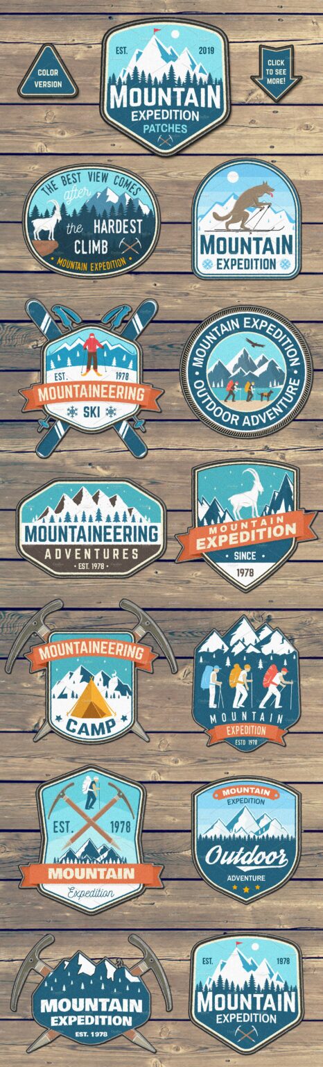 Outdoor Adventure Patches/Badges – MasterBundles