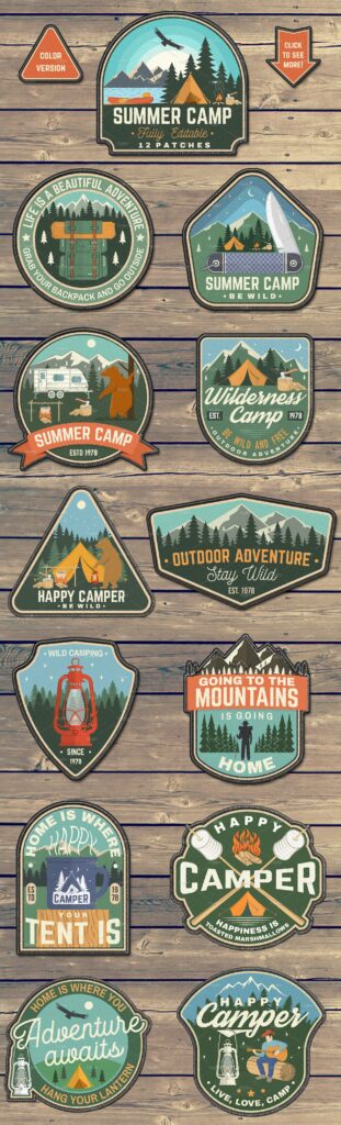 Summer Camp Patches Part 2 – MasterBundles