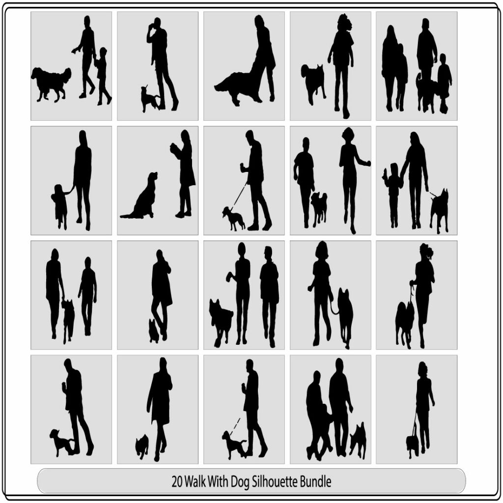 People walking with dogs.A man walking his dog, Man Walking Dog,Black ...