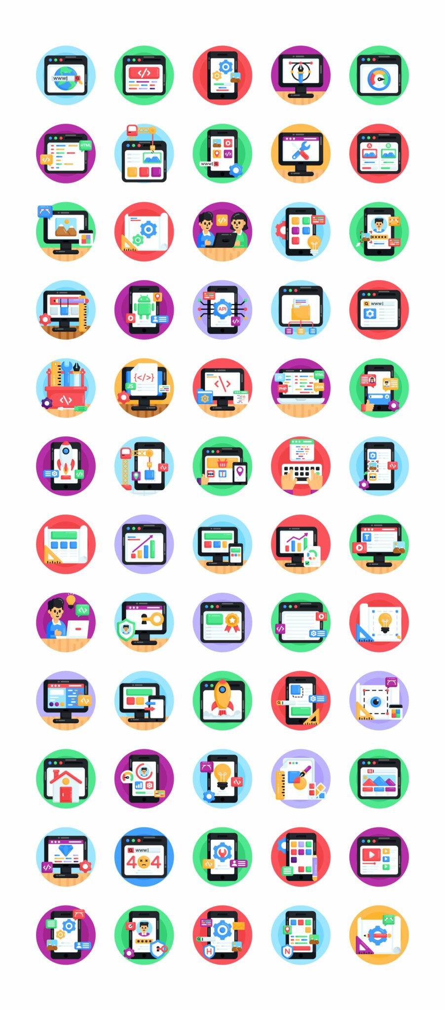 Web/Mobile App Design - 60 Vector – MasterBundles