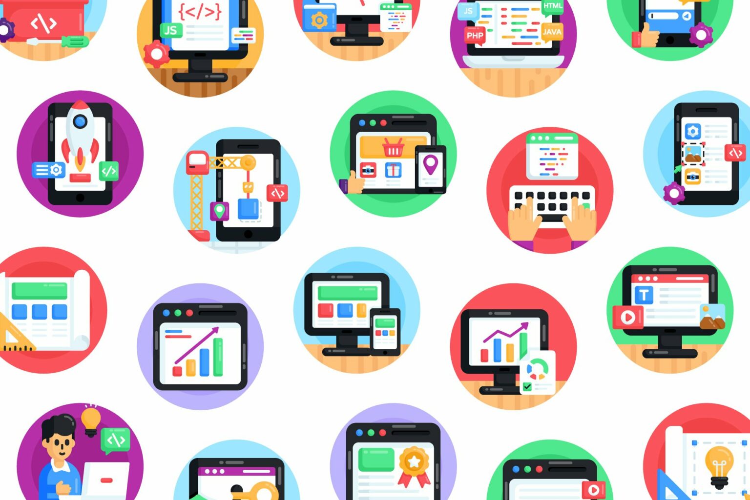 Web/Mobile App Design - 60 Vector – MasterBundles