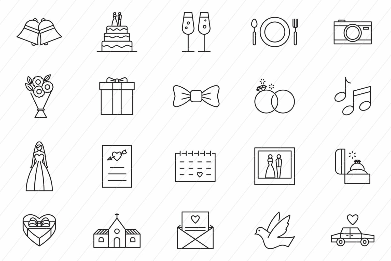Wedding Icons – MasterBundles