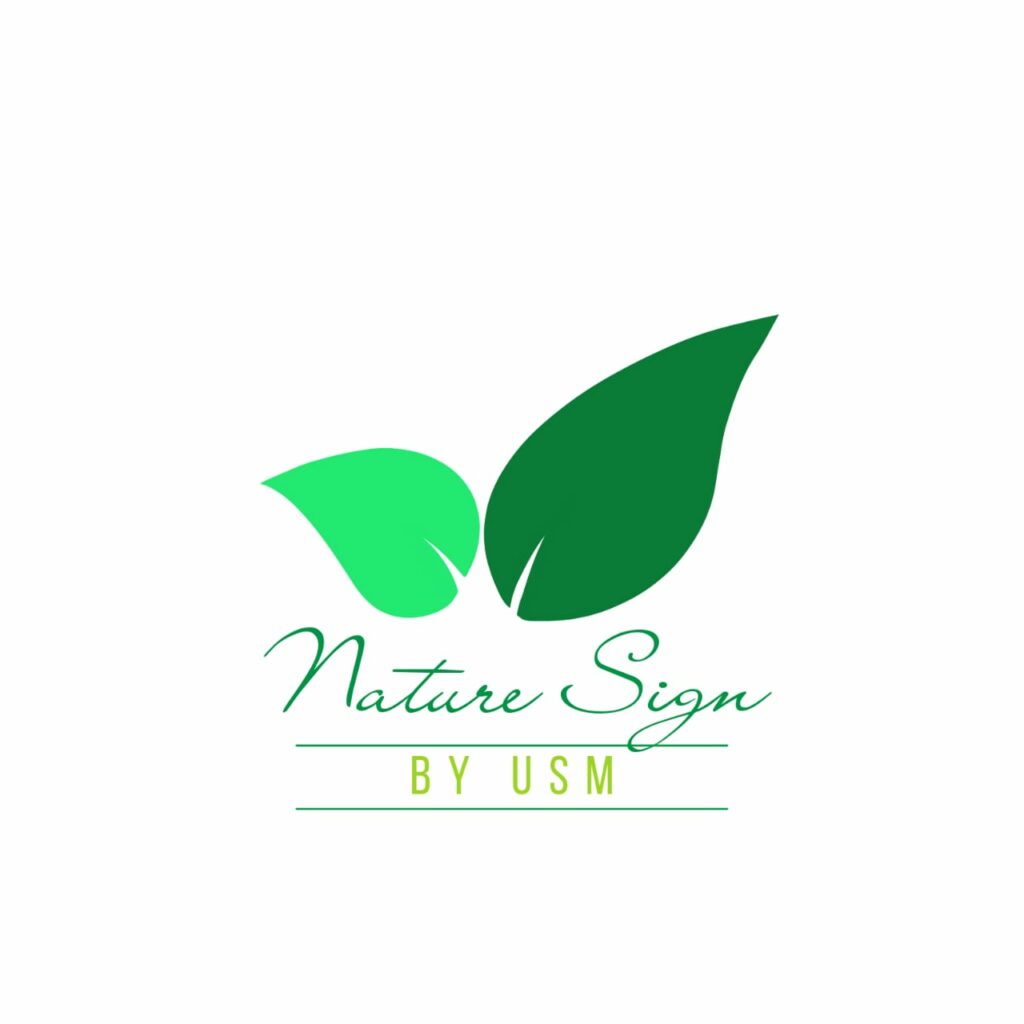 Perfect Design Nature Signature Logo By USM - MasterBundles