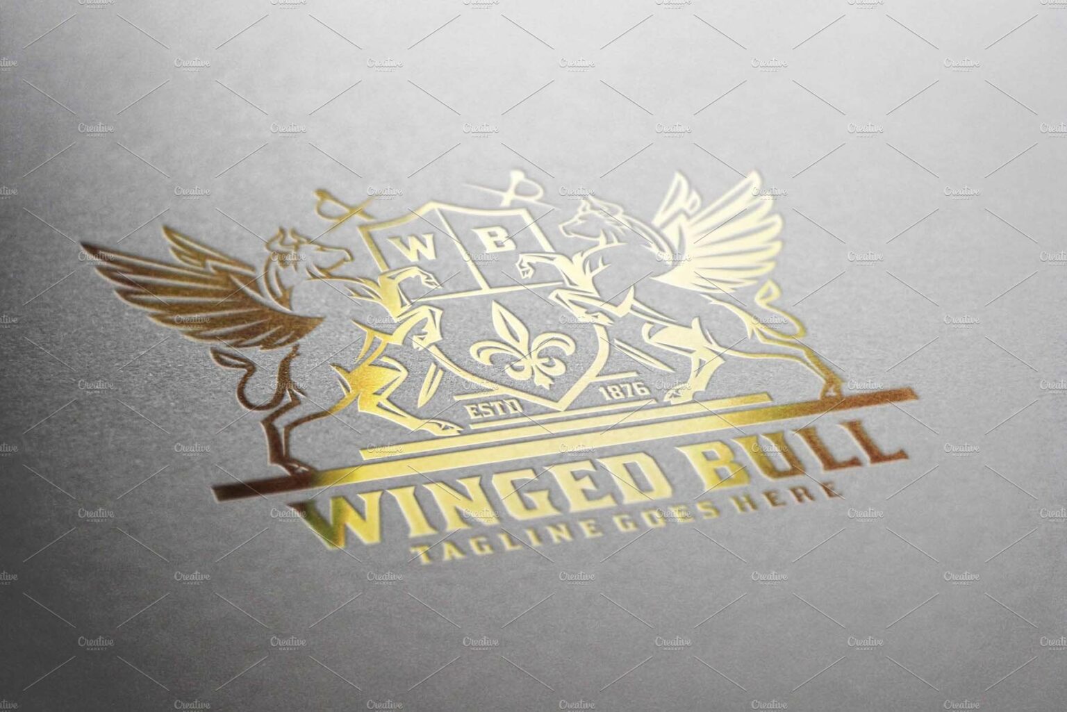 Winged Bull – MasterBundles
