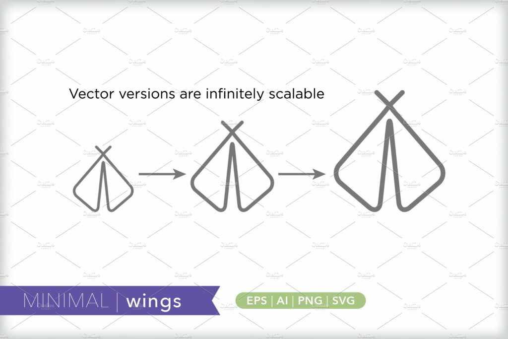 Minimal wings icons – MasterBundles