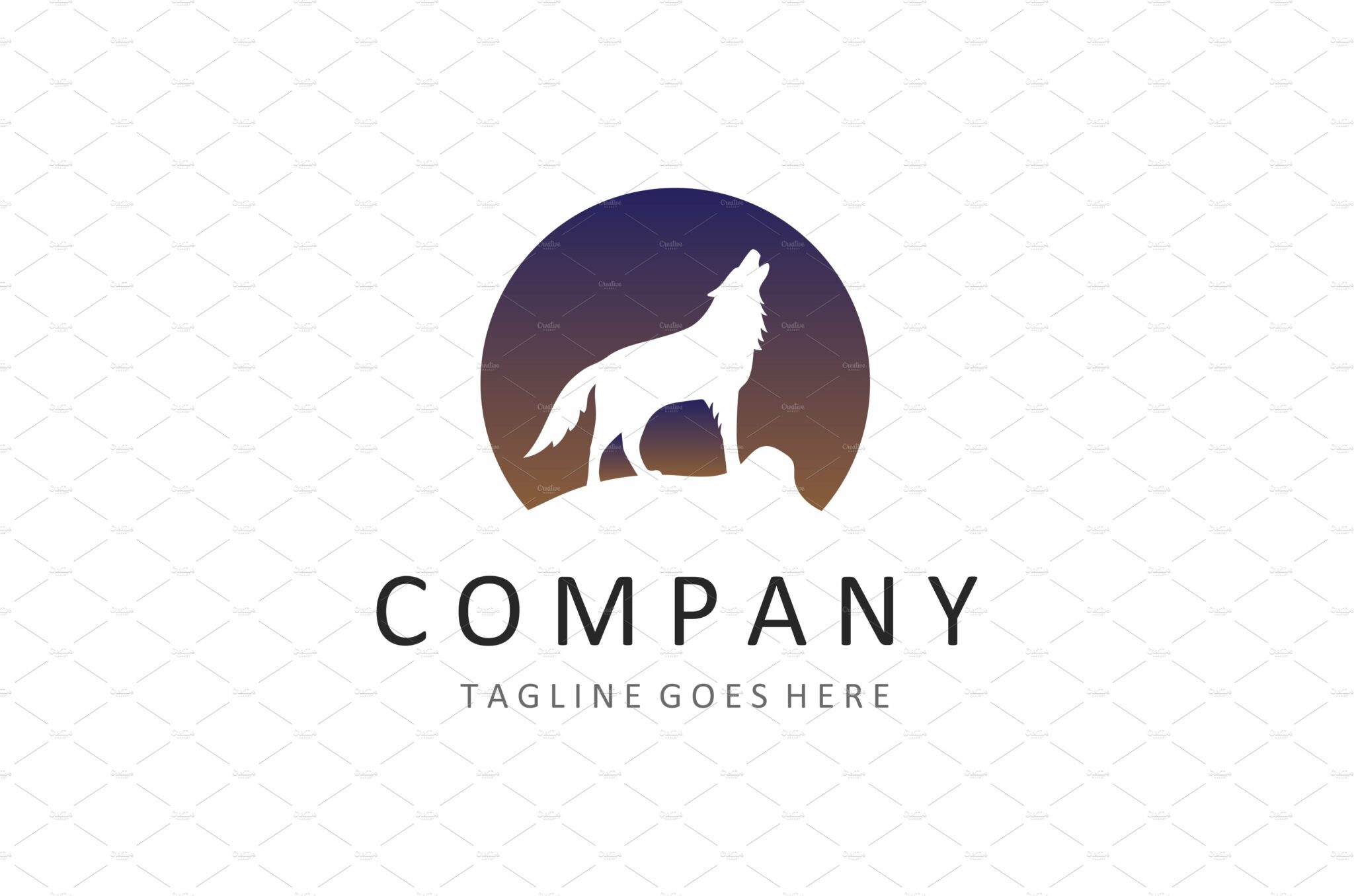 Wolf Logo Template from Animal Logo – MasterBundles