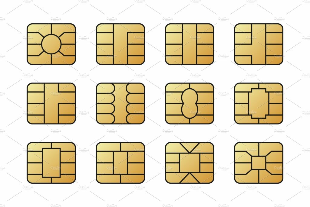 EMV chips for banking plastic card – MasterBundles
