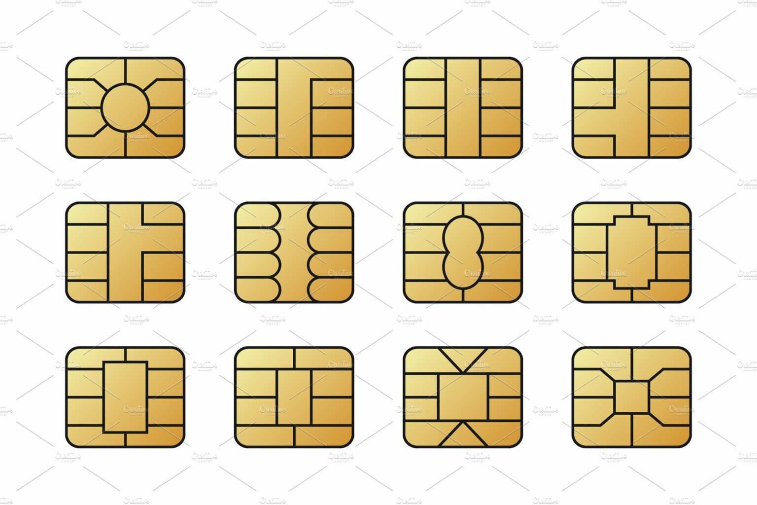 EMV chips for banking plastic card – MasterBundles