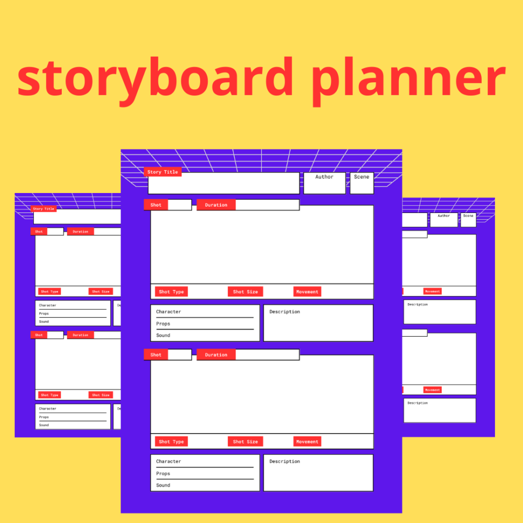 storyboard planner template - MasterBundles