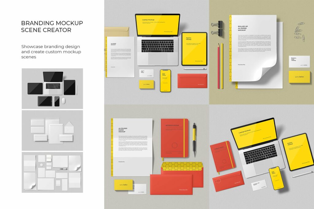 Branding Mockup Scene Creator – MasterBundles