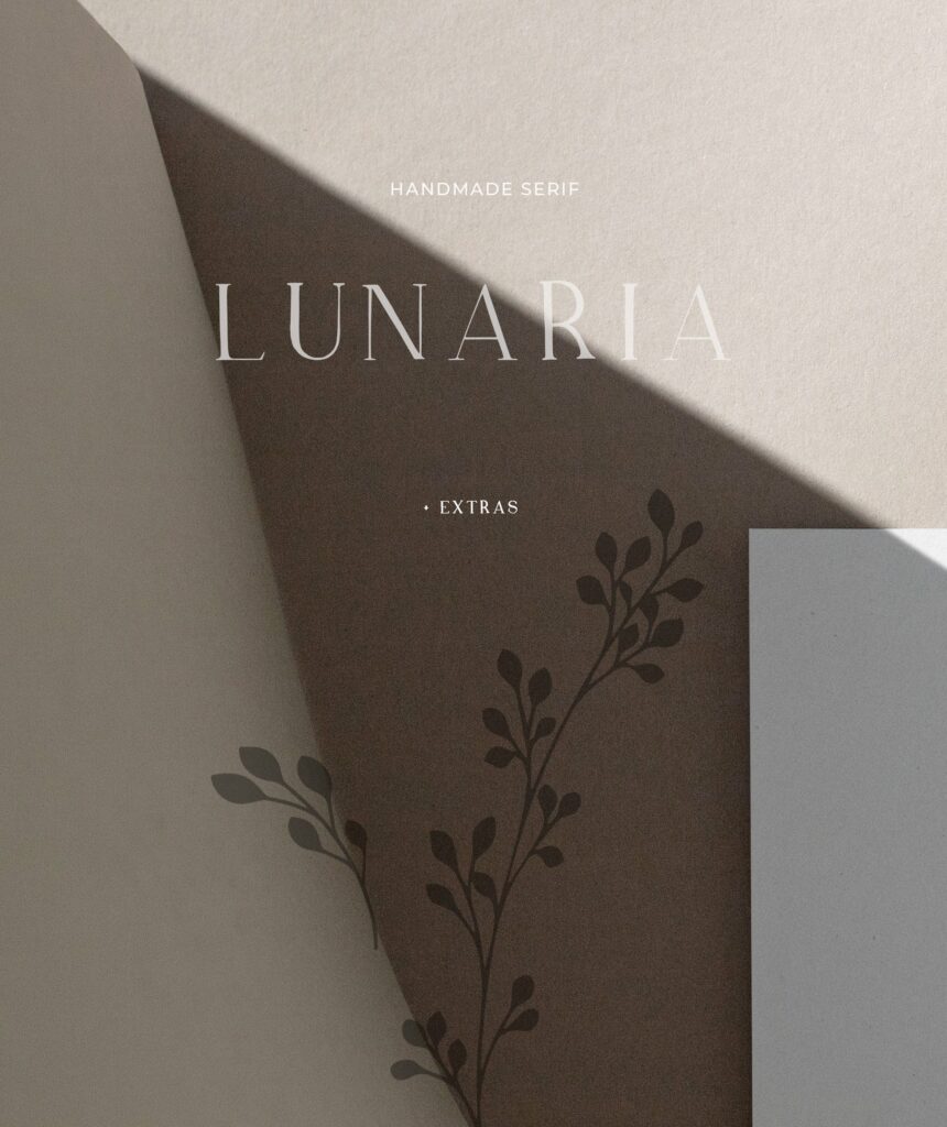 Lunaria - Handmade Serif Font – MasterBundles