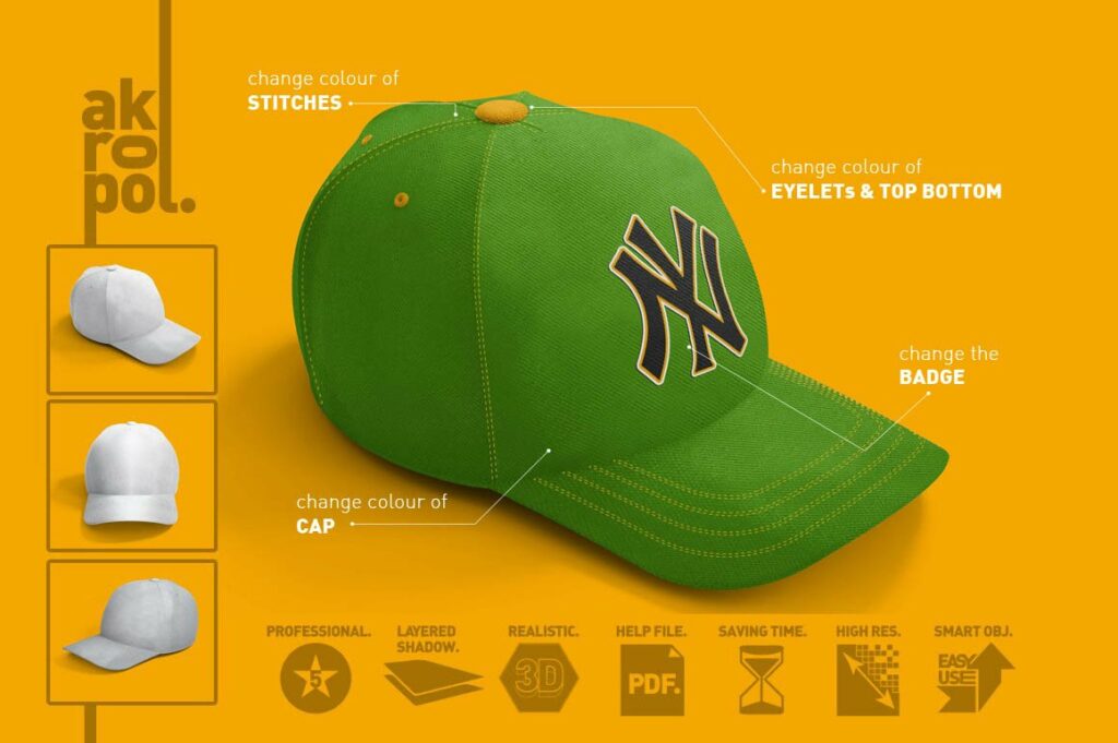 Baseball Cap Mock Up – MasterBundles