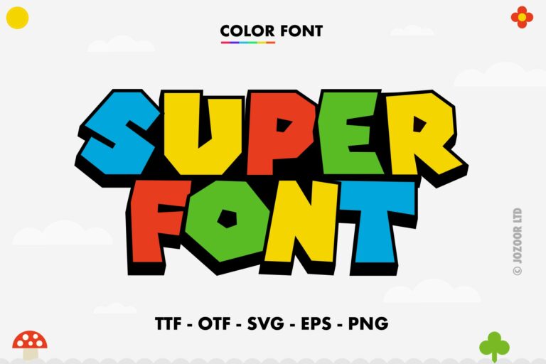 Super Color SVG Font – MasterBundles