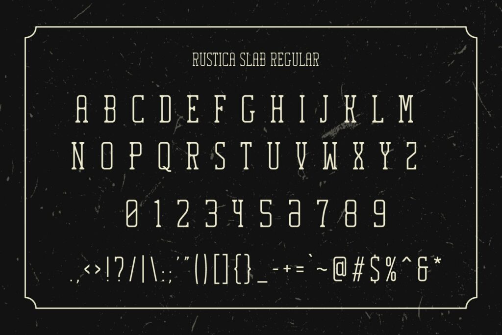 Rustica Slab Font – MasterBundles