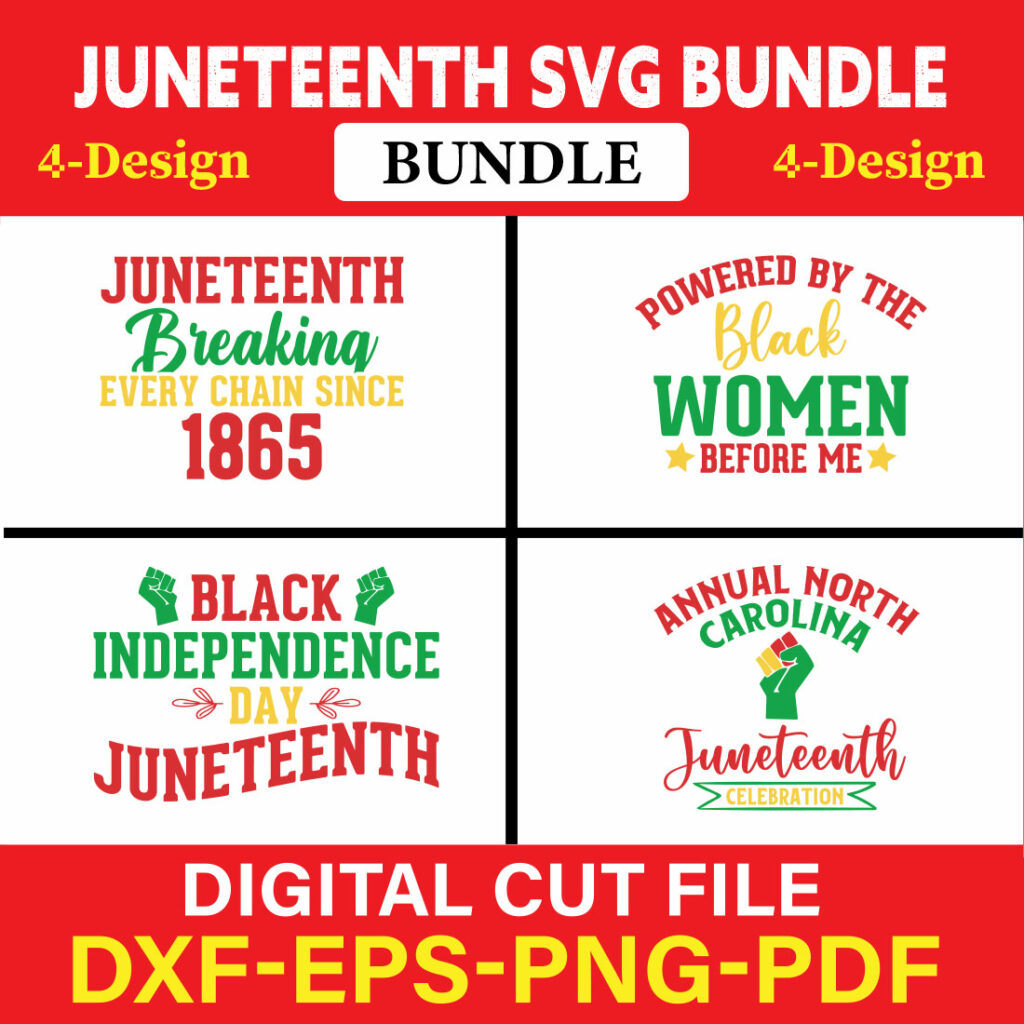 Juneteenth T-shirt Design Bundle Vol-1 - MasterBundles
