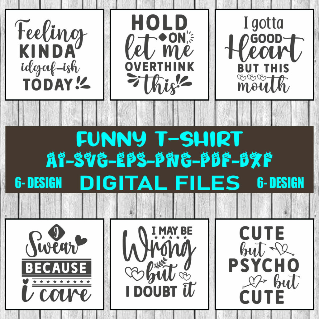 Funny T-shirt Design Bundle Vol-1 - MasterBundles