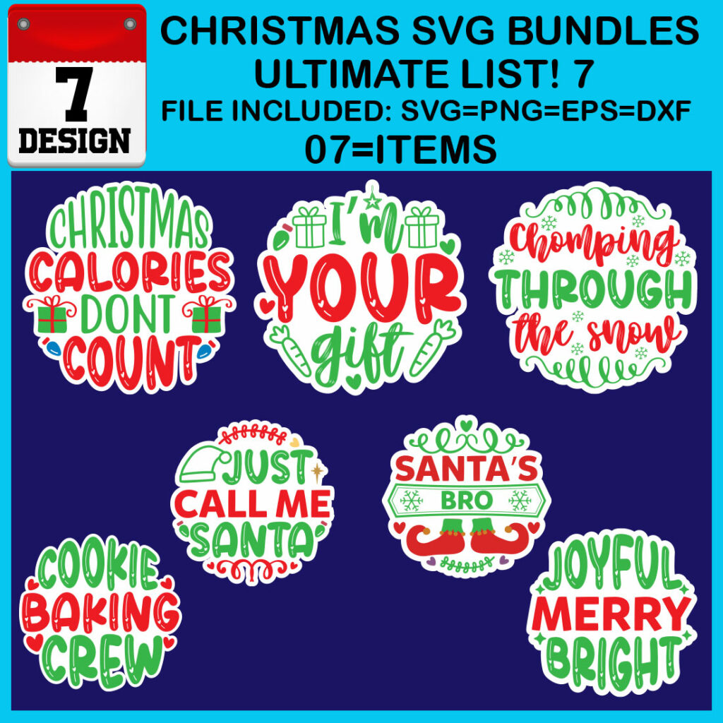 Free Ultimate List! 7 Christmas SVG Bundles - MasterBundles