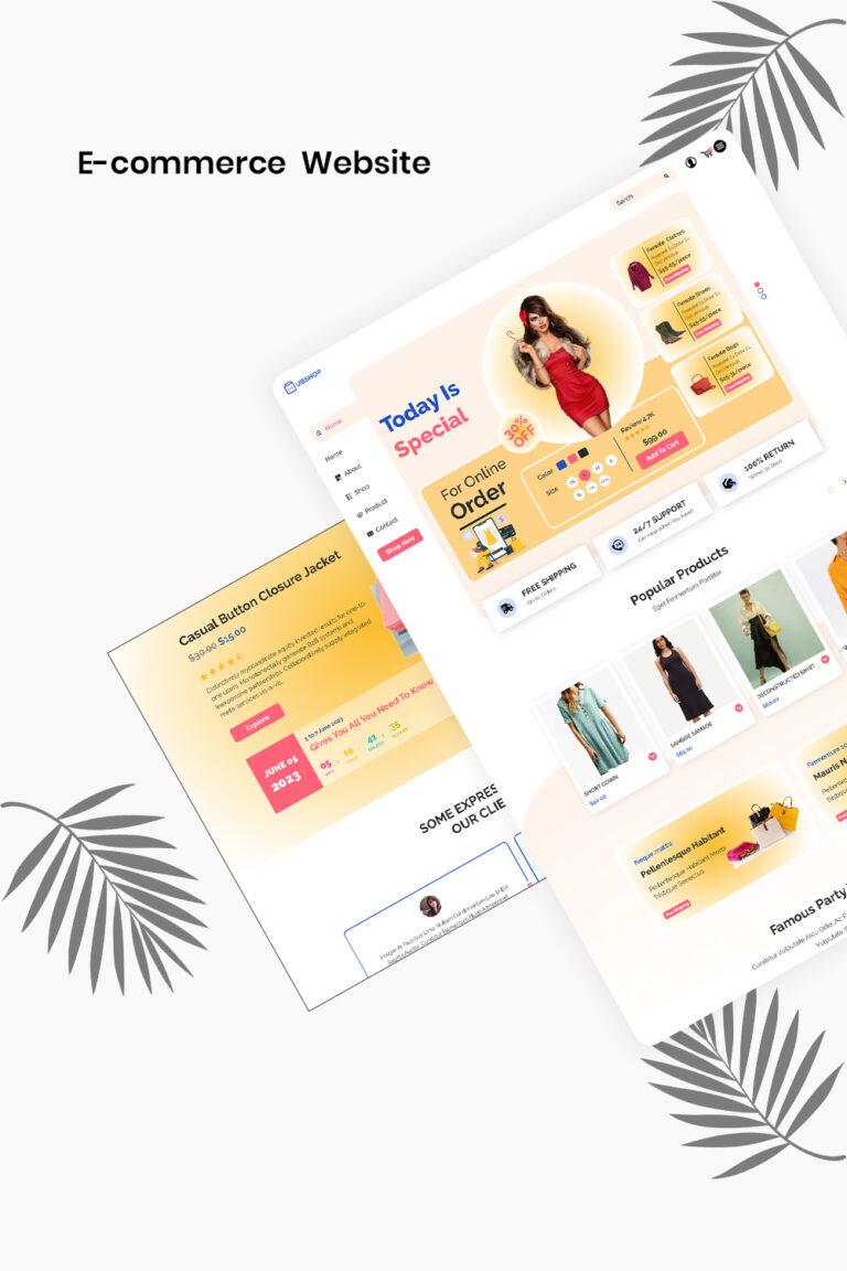 E-commerce Website PSD & XD Templates - MasterBundles