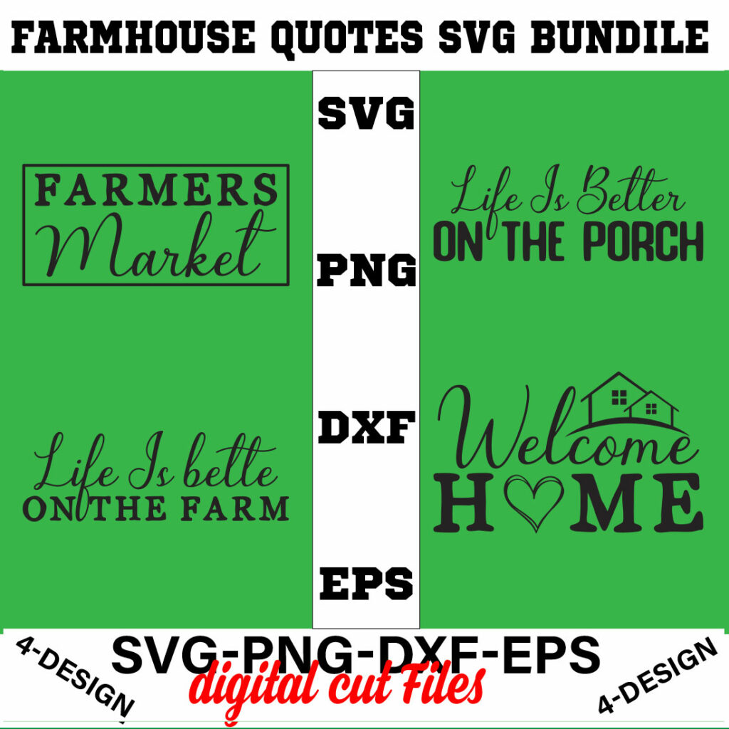 Farmhouse Quotes Svg Bundle Vol-01 - MasterBundles