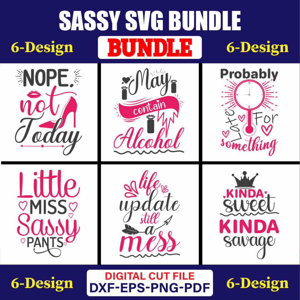 Sassy SVG T-shirt Design Bundle Vol-03 - MasterBundles