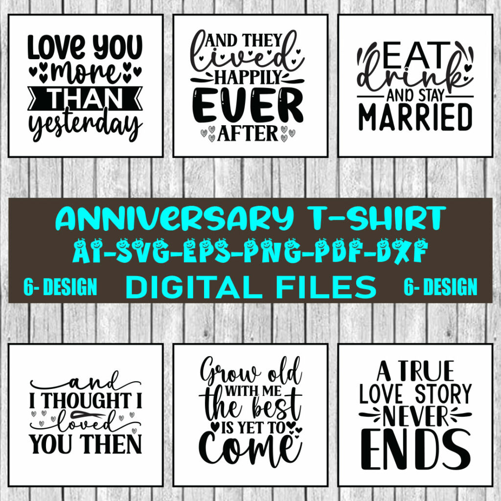 Anniversary T-shirt Design Bundle Vol-1 - MasterBundles