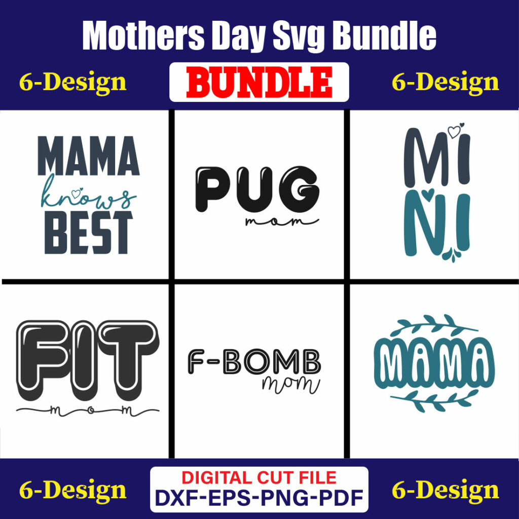 Mothers Day SVG Bundle, Mom life svg, Mama svg, Funny Mom Svg, Blessed ...