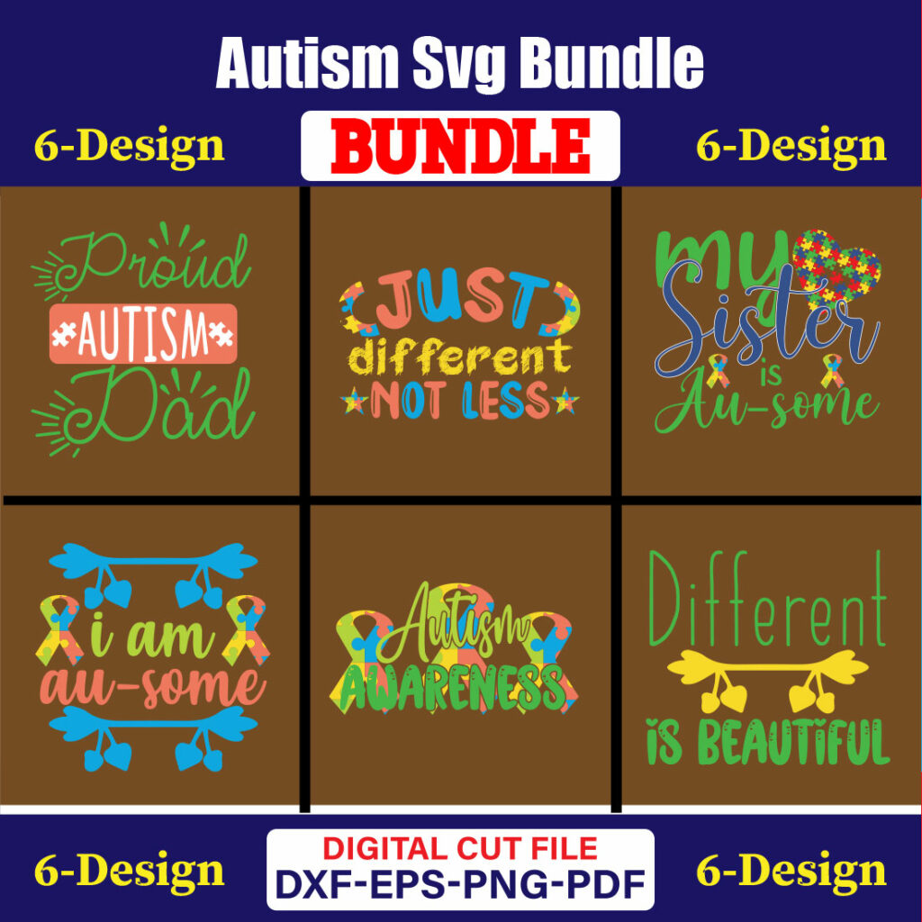 Autism Day T-shirt Design Bundle Vol-02 - MasterBundles