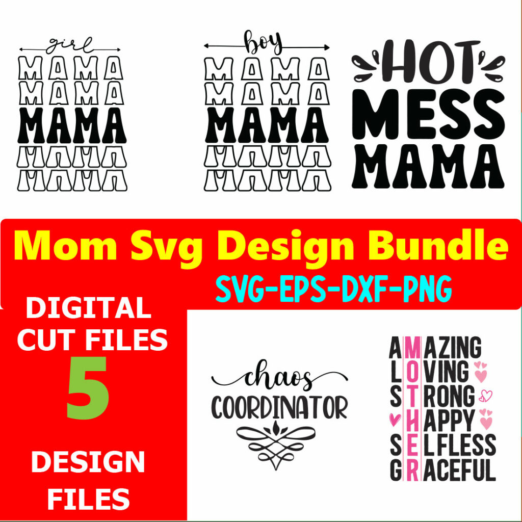 Mom SVG T-shirt Design Bundle Volume-01 - MasterBundles