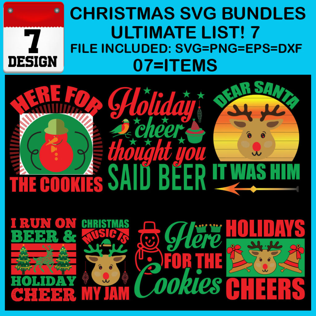 Free Ultimate List! 7 Christmas SVG Bundles - MasterBundles