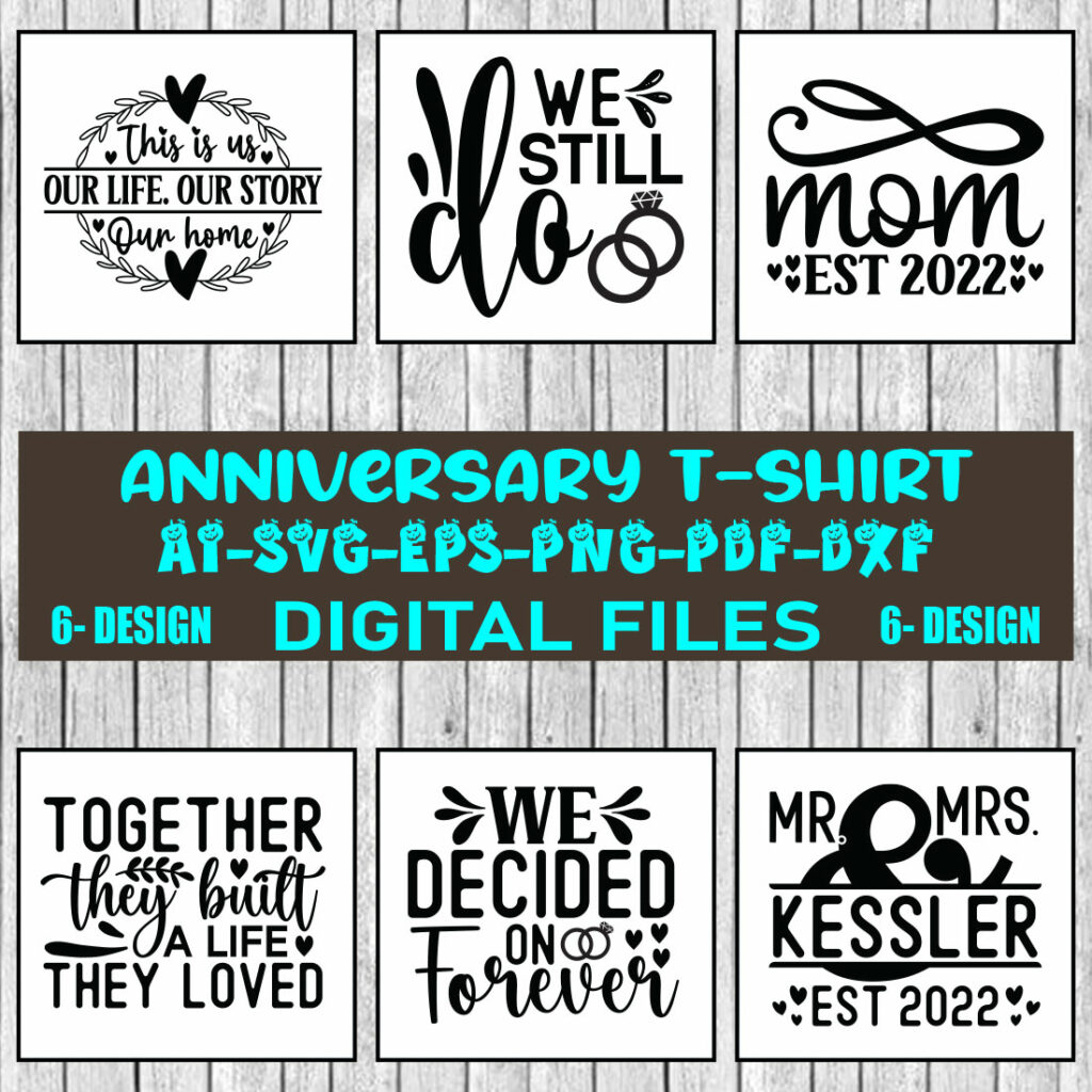Anniversary T-shirt Design Bundle Vol-2 - MasterBundles