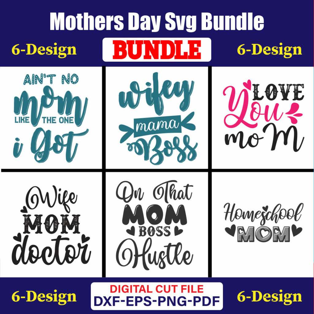 Mothers Day SVG Bundle, Mom life svg, Mama svg, Funny Mom Svg, Blessed ...