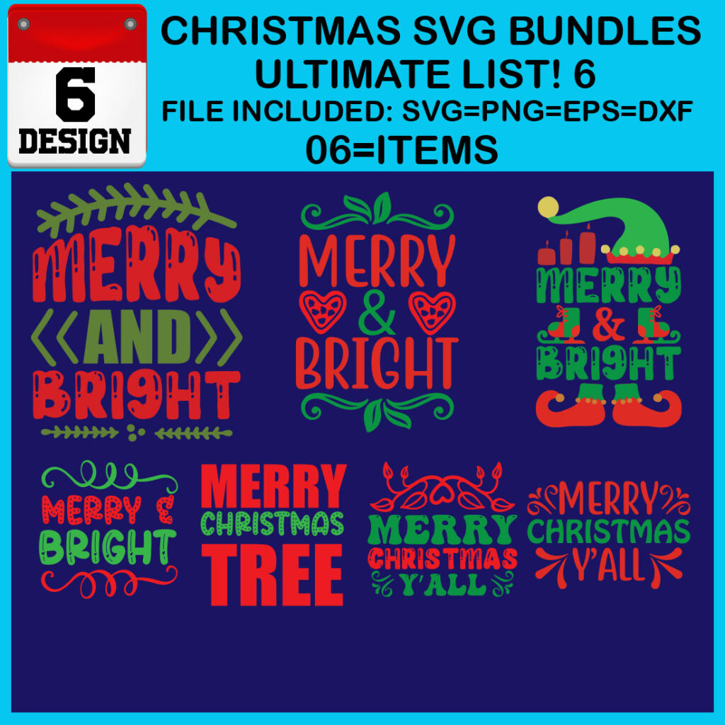 Free Ultimate List! 7 Christmas SVG Bundles - MasterBundles
