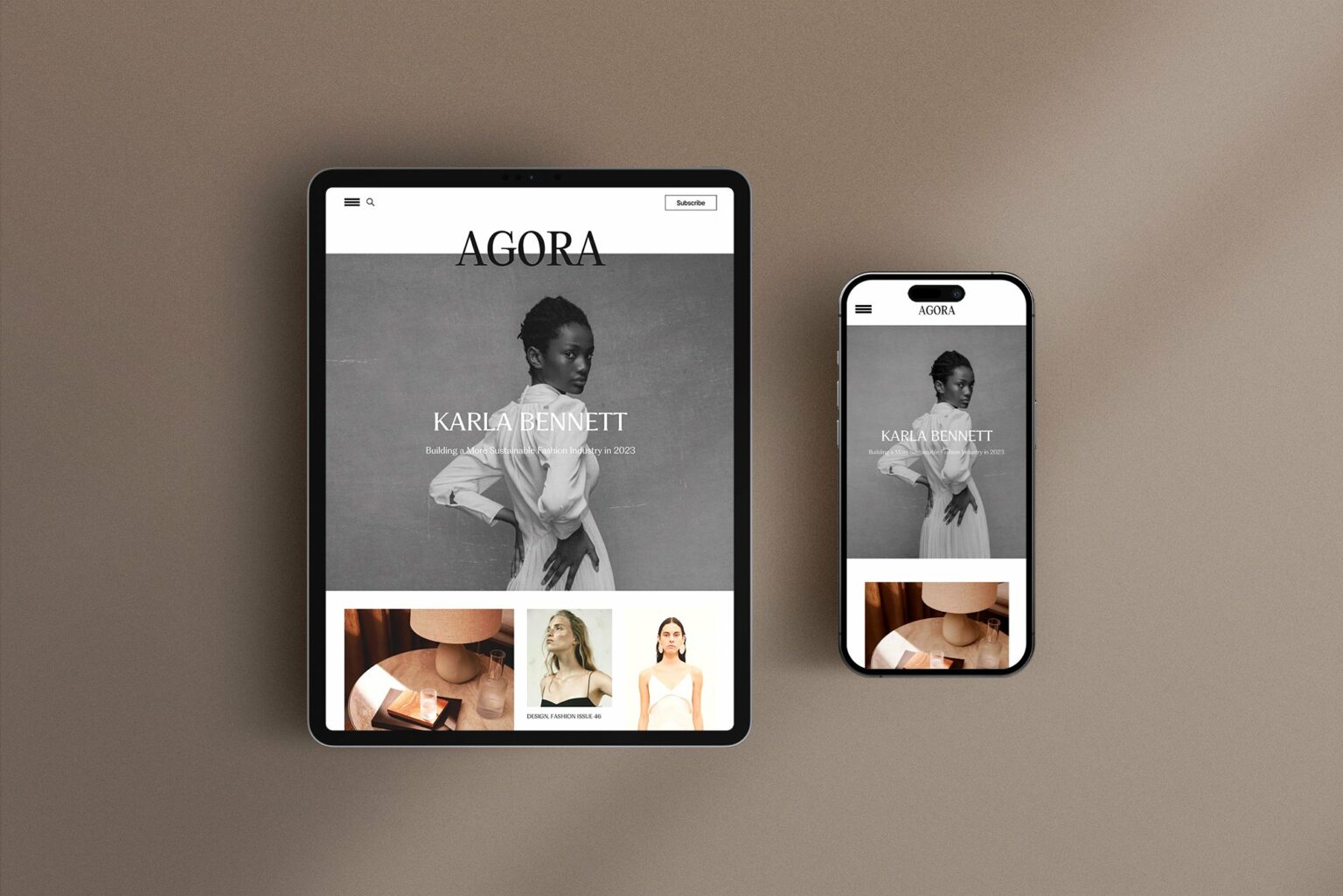 AGORA / Device Mockups – MasterBundles