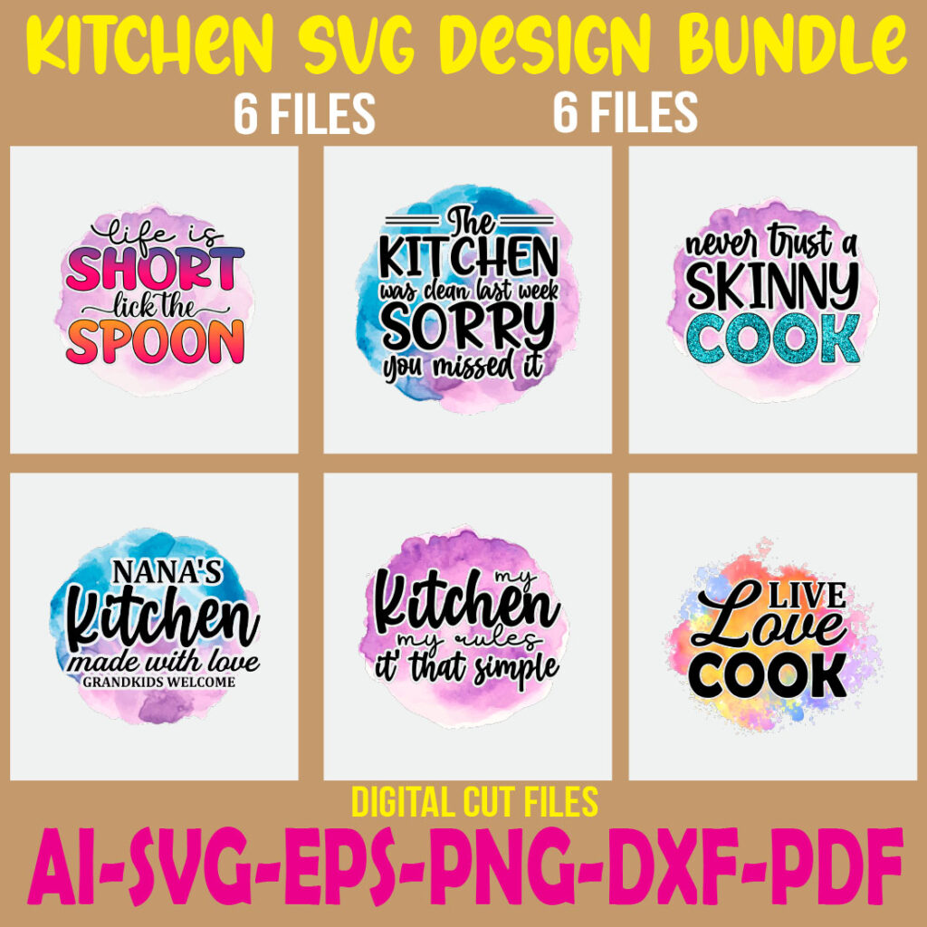 Kitchen SVG Design Bundle - MasterBundles