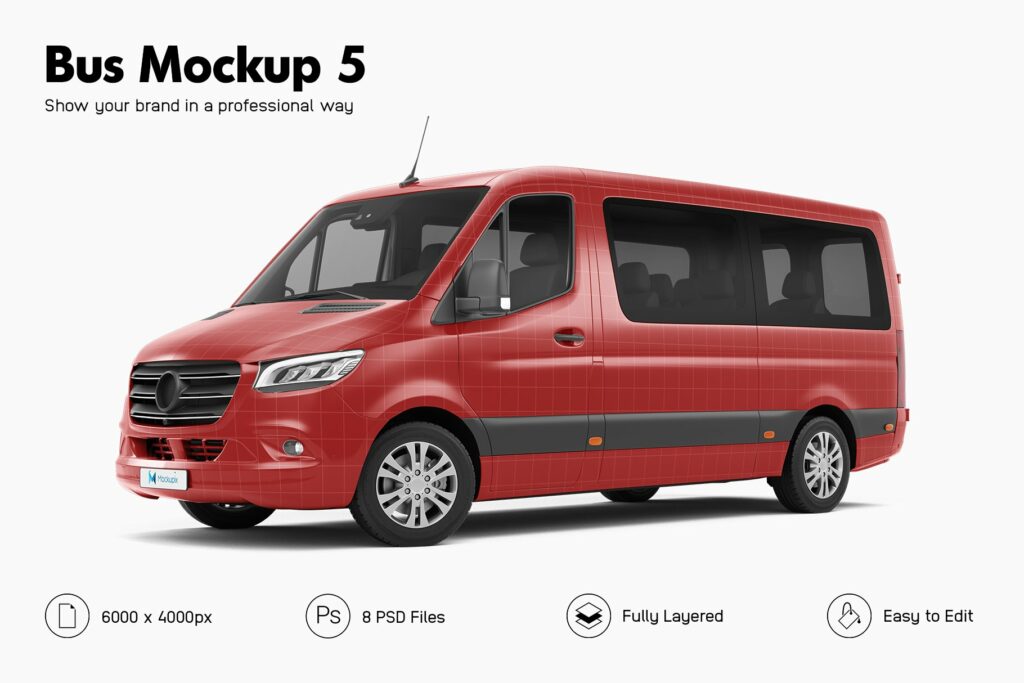 Bus Mockup 5 – MasterBundles