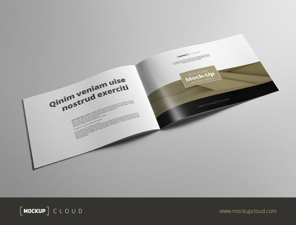 Brochure Mock-Up / A4 Landscape – MasterBundles
