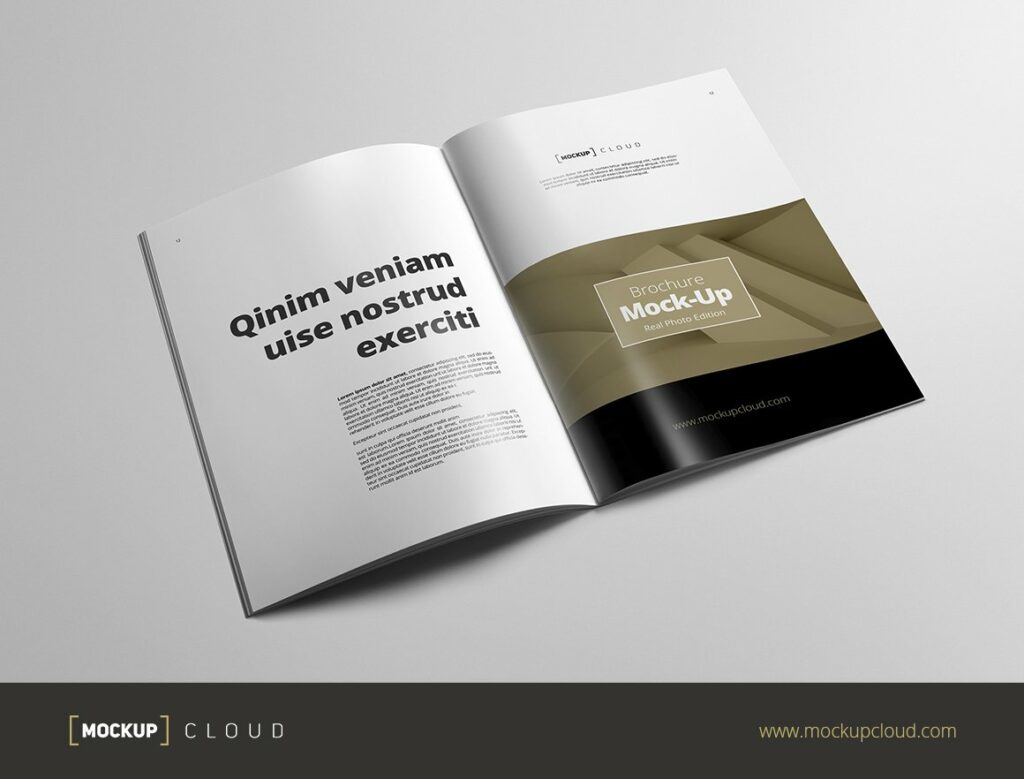 Brochure Mock-Up / A4 Portrait – MasterBundles