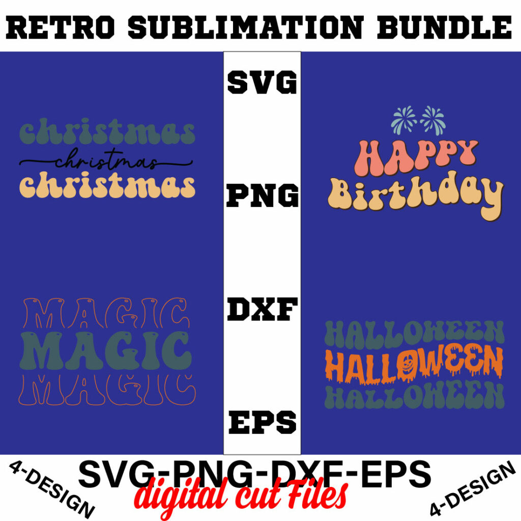 Retro Sublimation Bundle Vol 03 Masterbundles
