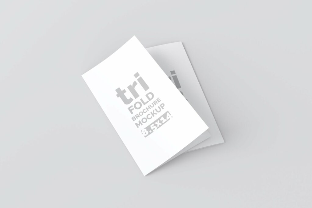 14x8.5 Trifold Brochure Mockup – MasterBundles