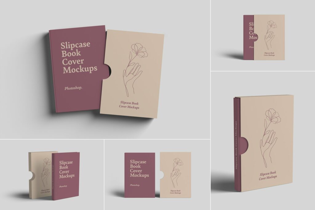Slipcase Book Cover Mockups – MasterBundles