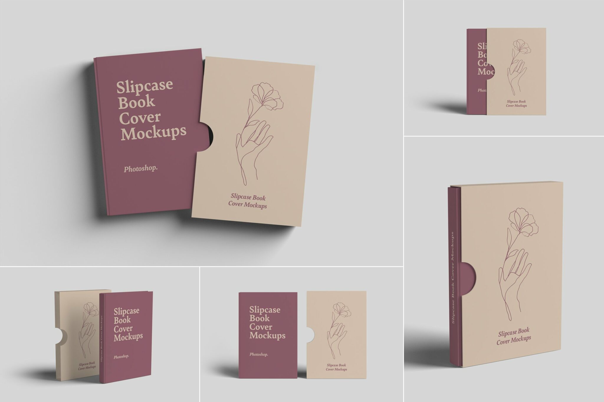 Slipcase Book Cover Mockups – MasterBundles