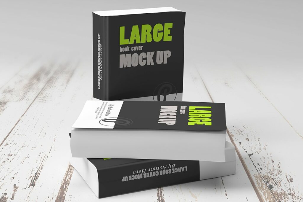 Large Book Cover Mockups – MasterBundles