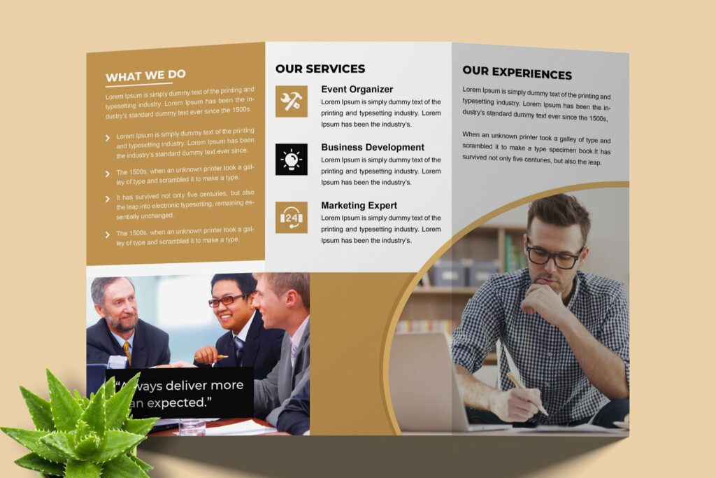 Trifold Brochure Layout – MasterBundles