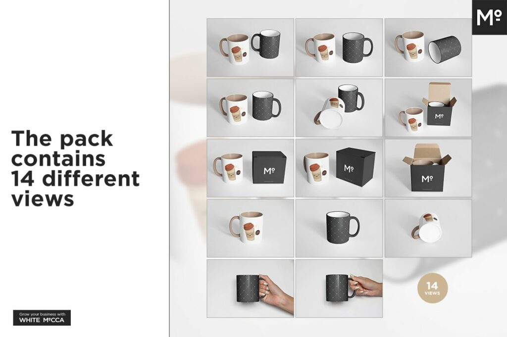 The Mugs 11 oz. and Box Mock-up – MasterBundles