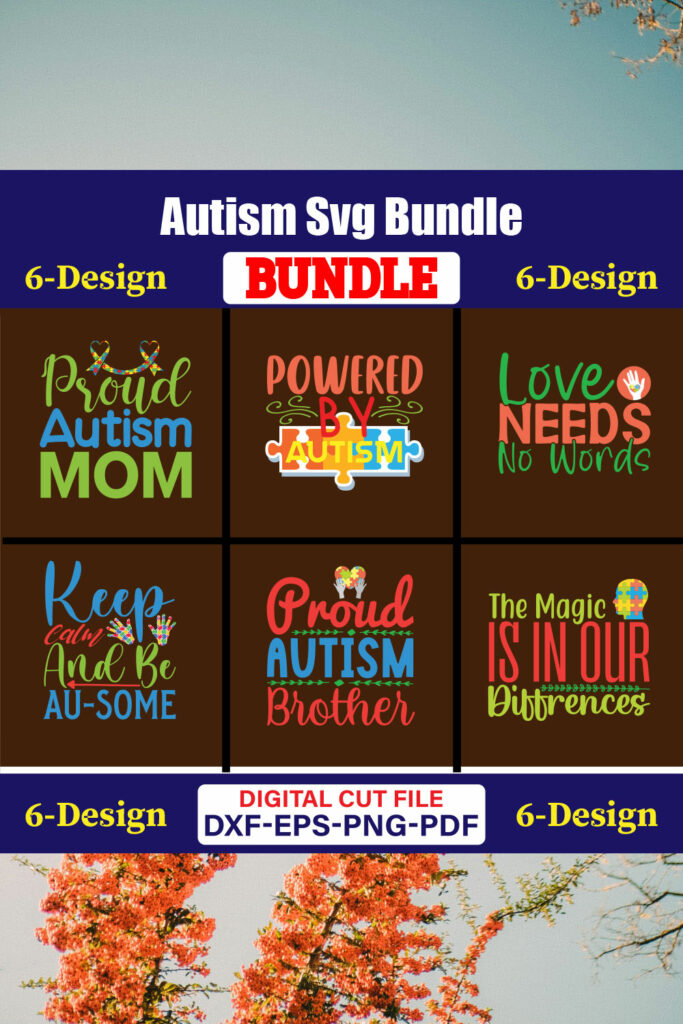Autism Day T-shirt Design Bundle Vol- 10 - MasterBundles