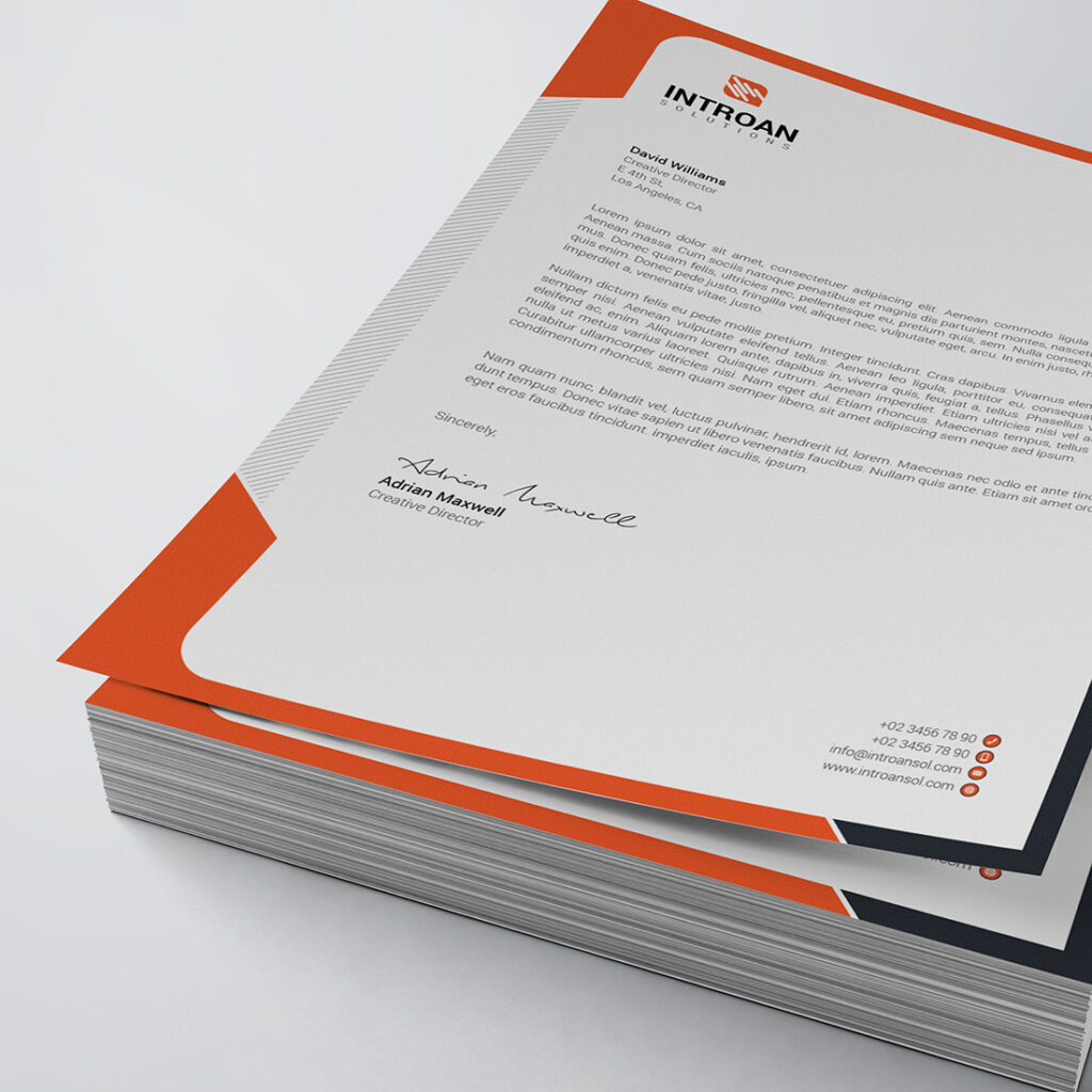 Modern Letterhead Template - MasterBundles