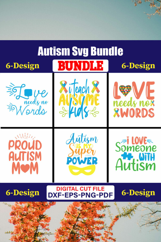 Autism Day T-shirt Design Bundle Vol-01 - MasterBundles