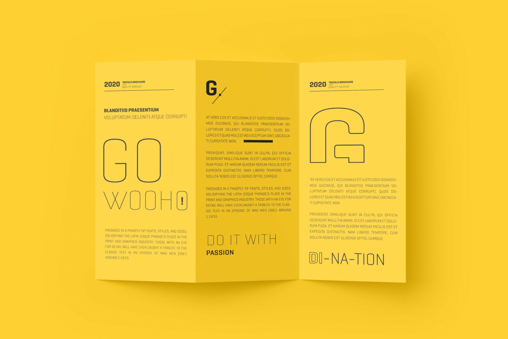 A4 Z Fold Brochure Mockup – MasterBundles