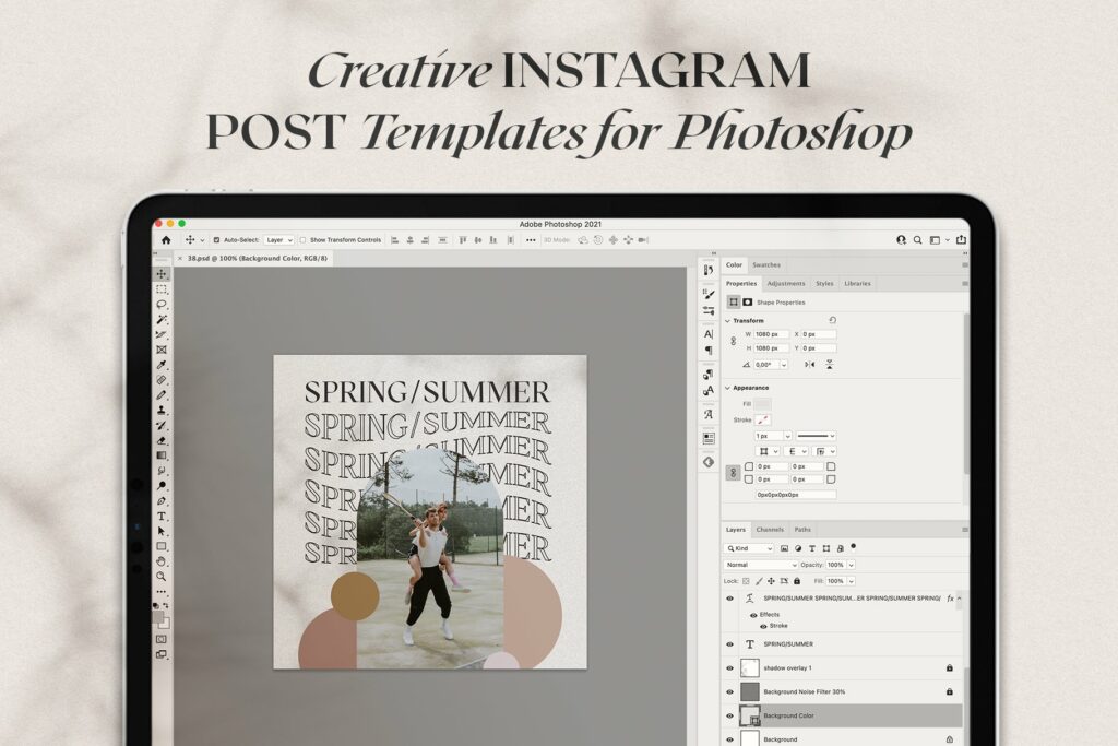 Adele Chic Instagram Post Templates – MasterBundles