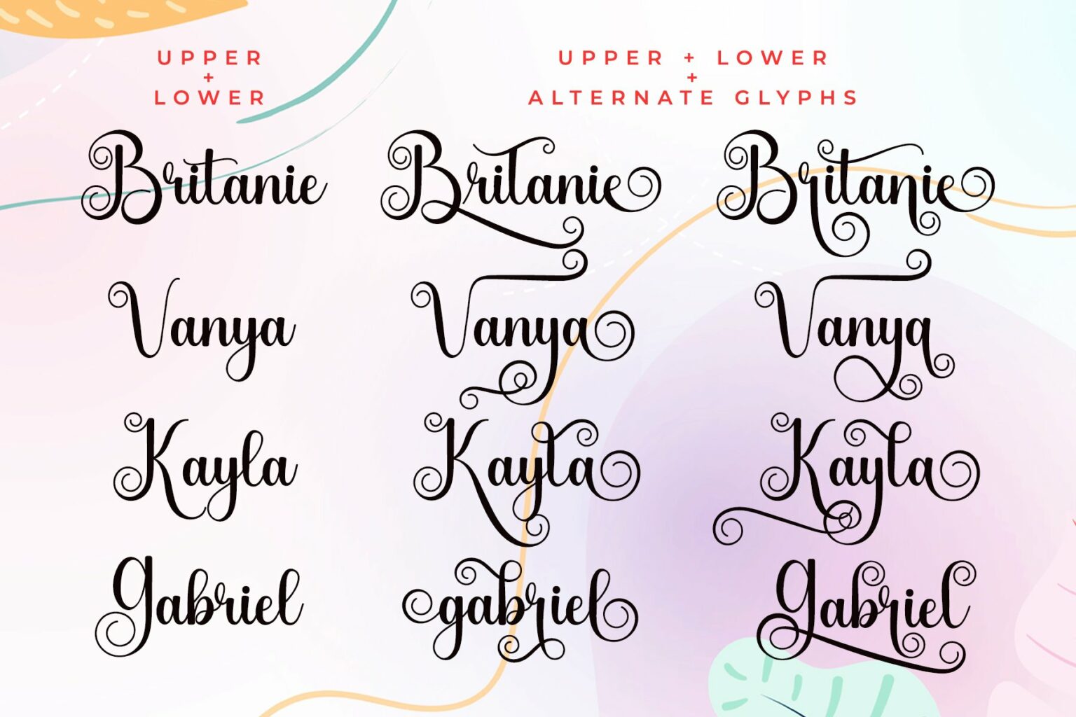 Aliyah - Swirly Calligraphy Font – MasterBundles